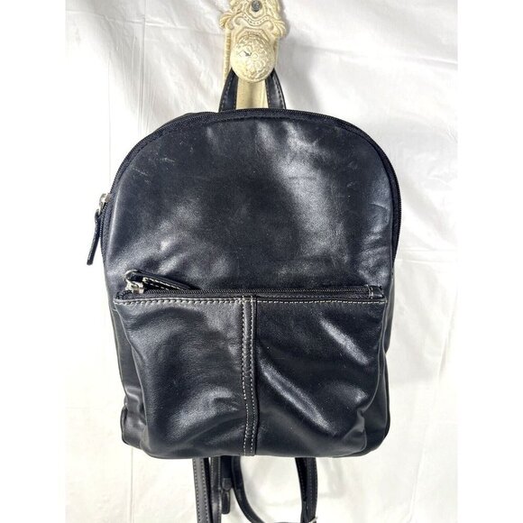 Aurielle | Bags | Aurielle Black Backpack Travel Handbag Purse Leather ...
